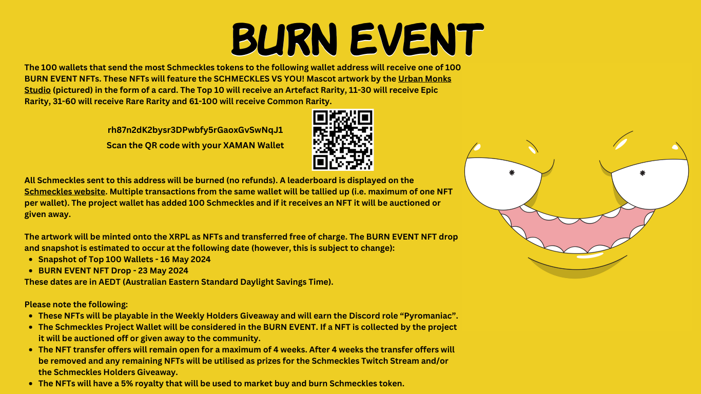 Burn Event Leaderboard - Schmeckles.io